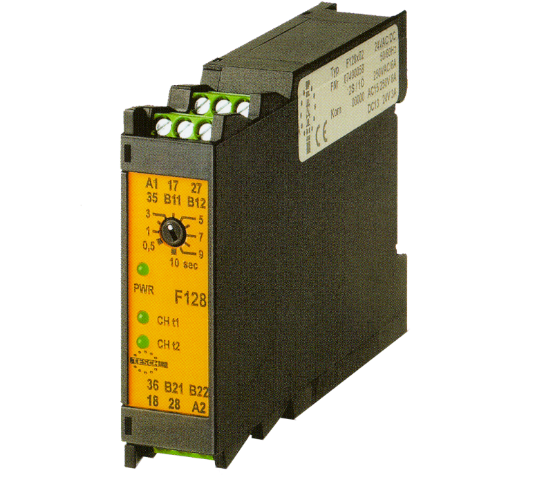 F128 Bezpečnostní časové relé - REM-Technik - Průmyslová a domovní ...